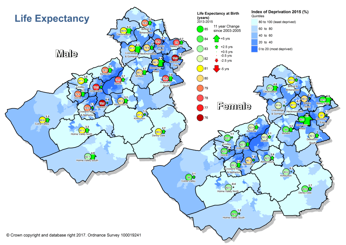 Data Observatory for Kirklees – Fig6_Life_expectancy_ward_updated_2017 ...